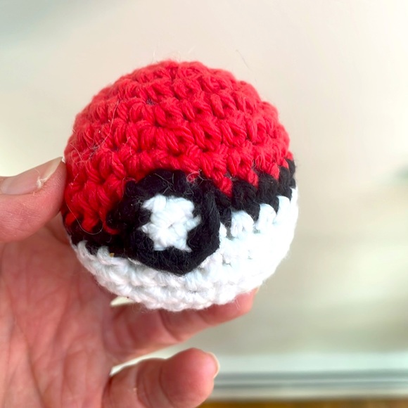 Hand Crafted | Other | Pokemon Ball Pokeball Hand Crocheted Amigurumi ...